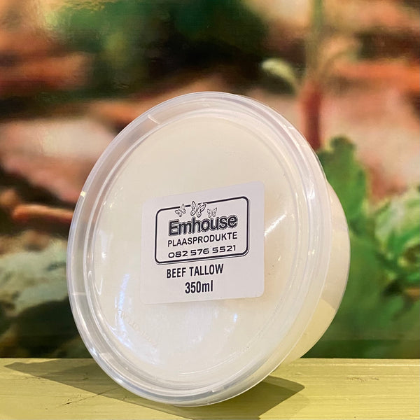 Emhouse Plaasprodukte Raw Beef Tallow 350ml – Emagenes Health Shop
