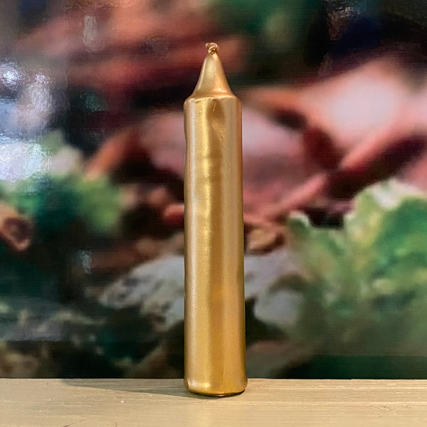 Candle single Gold color (small) – Emagenes Health Shop