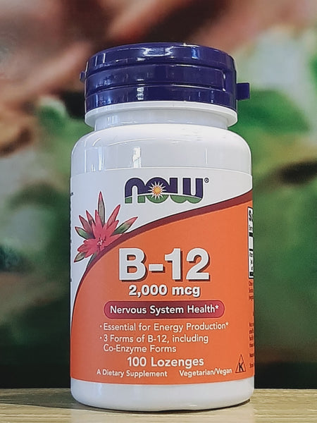 NOW B-12 2000mcg 100lozenges – Emagenes Health Shop