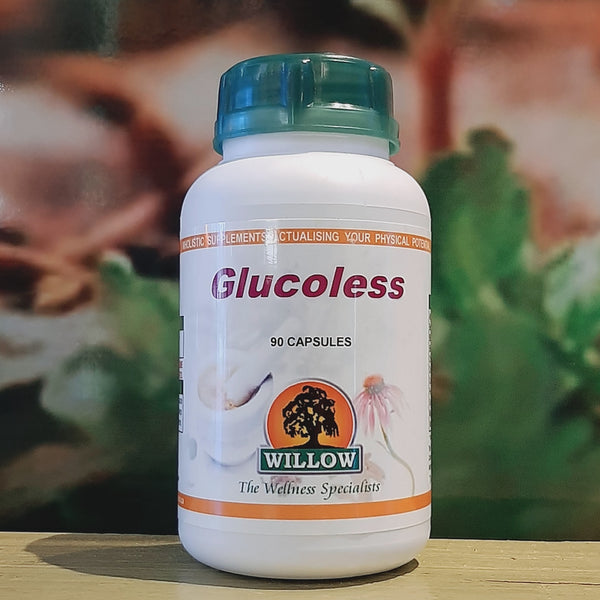 Willow Glucoless 90 capsules – Emagenes Health Shop